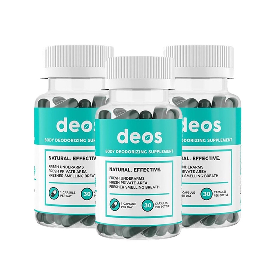 1-3Pk DEOS Internal Deodorant Supplement – Full Body Deodorizer - 30 ...