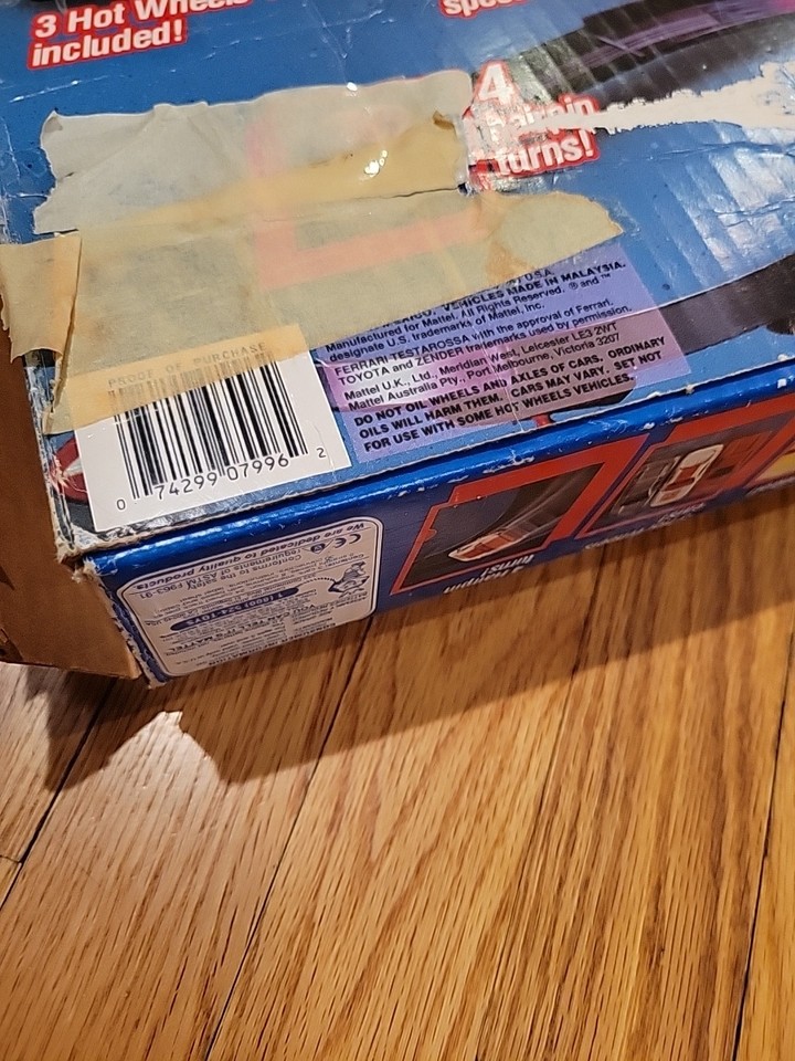 Vintage Hot Wheels Criss Cross Crash Race Track Set 1992 In Original ...