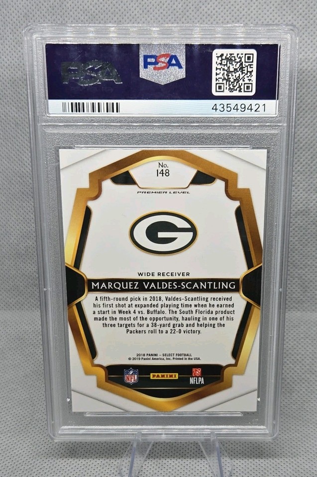 2018 Panini Select Prizm Silver #148 Marquez Valdes-Scantling RC ...
