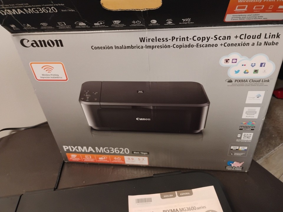 Canon Pixma MG3620 Inkjet All-In-One Printer 13803256208| eBay