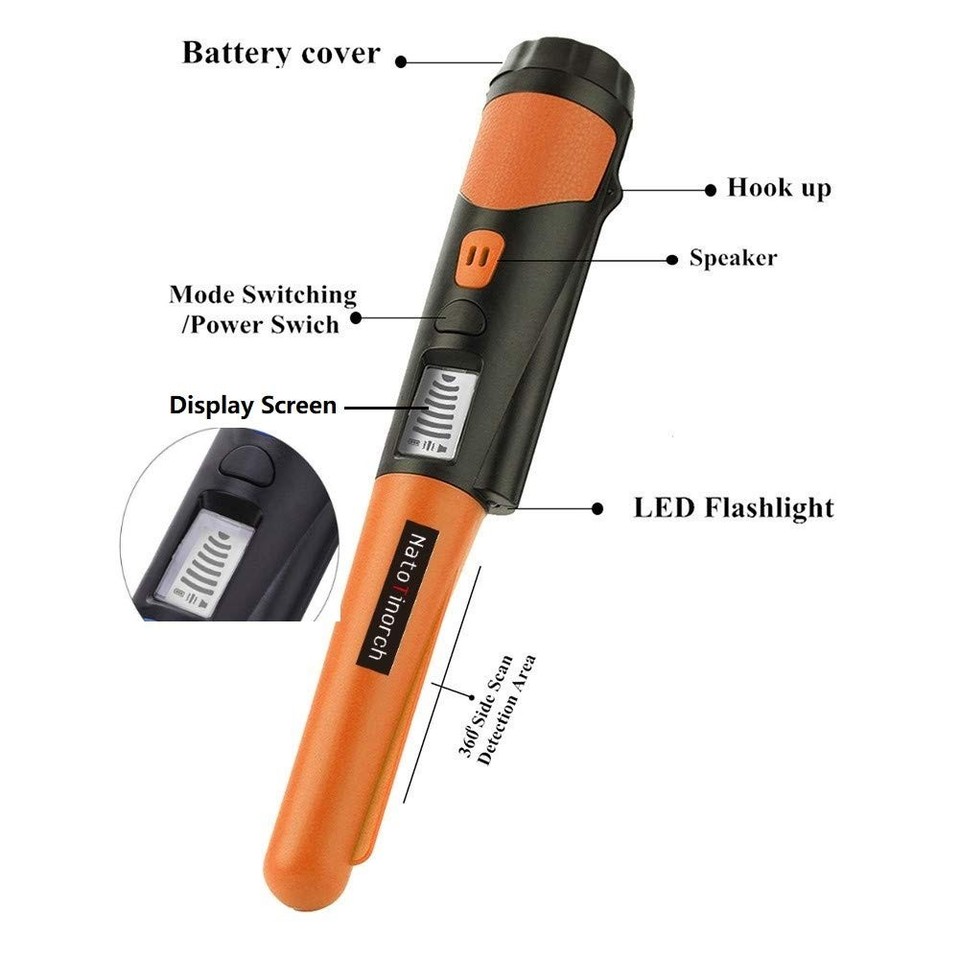 Hand Metal Detector, High Sensitivity Metal Detector with LCD Display ...