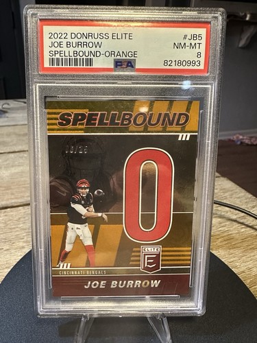 2022 Panini Donruss Elite Spellbound Letter O Orange Joe Burrow /25 PSA ...