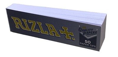 **NEW** RIZLA SILVER ROLLING PAPER TIPS QUALITY CIGARETTE FILTERS ROACH ...