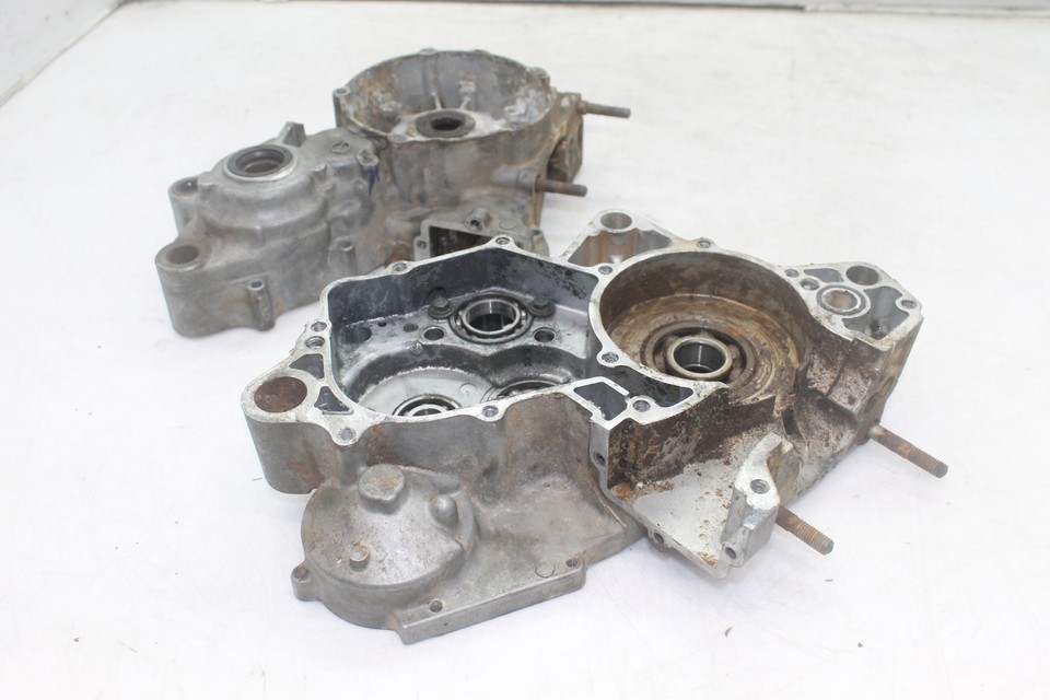 92-93 KX125 ENGINE MOTOR CRANK CASE BLOCK UPPER LOWER CASES CYLINDERS ...