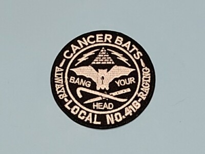 Rock Music Sew / Iron On Embroidered Patch:- Cancer Bats | eBay