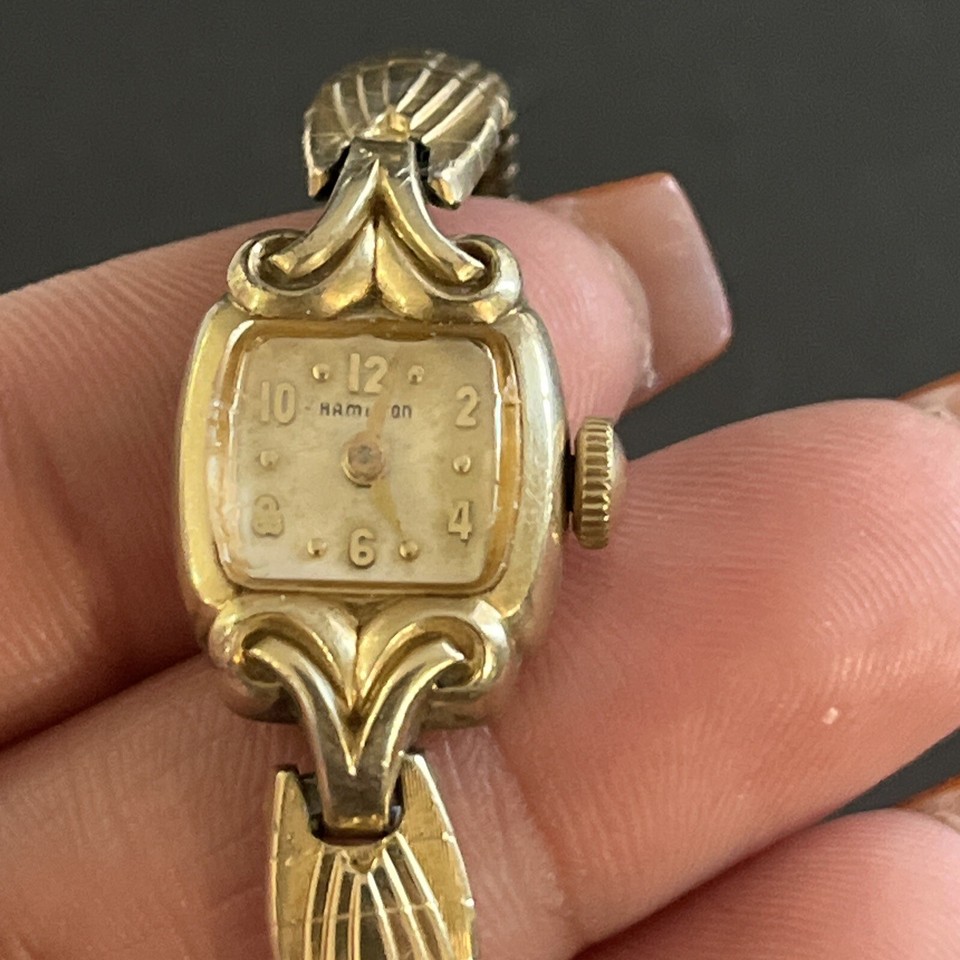 Vintage Hamilton Lady Watch Wind Up 10K GF Top Bubble | eBay