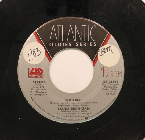 Laura Branigan - 45 - Solitaire / Gloria On Atlantic Oldies Series | eBay