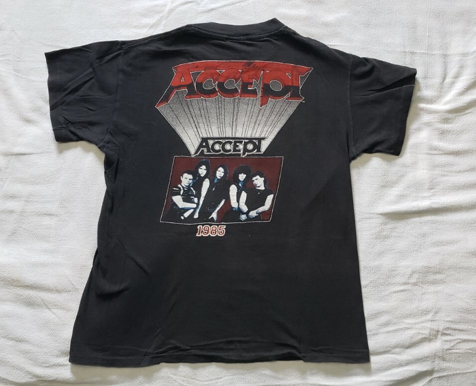 Vintage 1985 Accept Metal Heart Tour Concert T-Shirt … - Gem