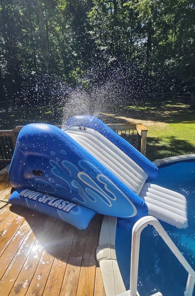 Intex Kool Splash Inflatable Swimming Pool Water Slide - Blue/White ...