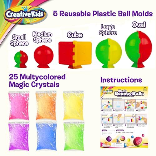 Creative Kids Magic Bouncy Balls - DIY STEM Toys - Science Kit for Kids ...