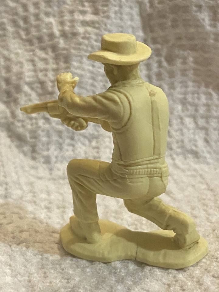 ORIGINAL SUPER RARE! MARX JOHNNY RINGO GUN SMOKE OLD CREAM FIGURE ANDY ...
