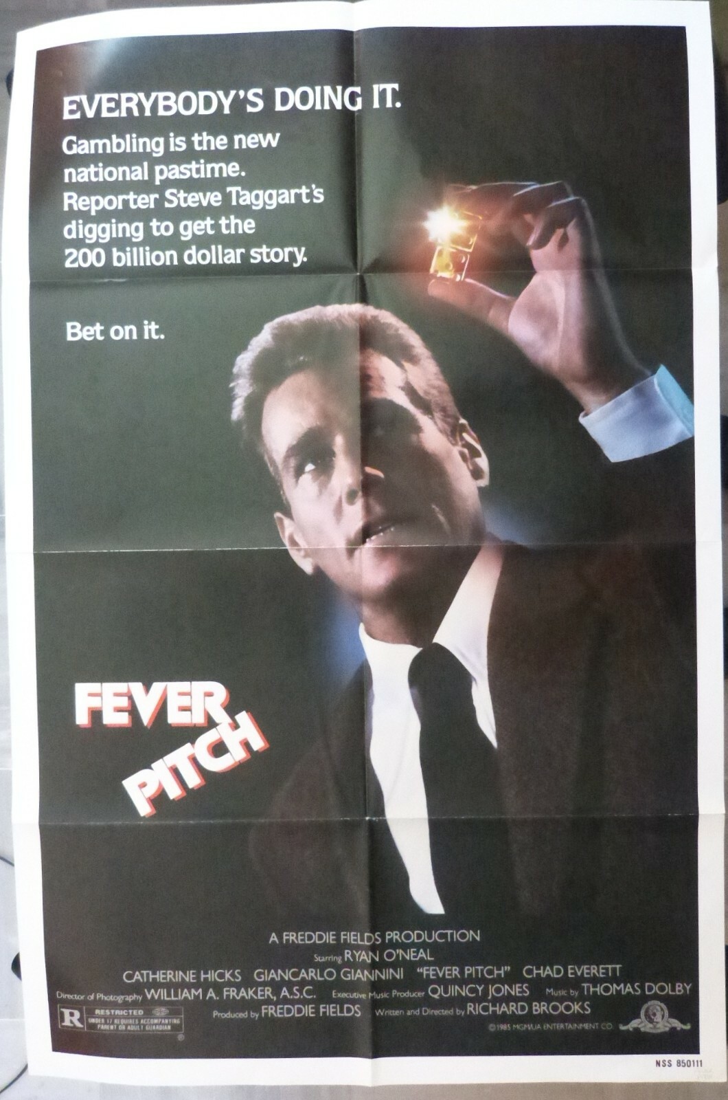 Fever Pitch Movie Poster,Year 1985,27x41inch,Original,Ryan O'Neal /1 | eBay