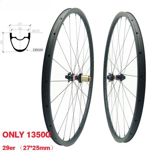 29 27.5 650B Carbon Mountain Bike Wheels Clincher Tubeless Disc Brake ...