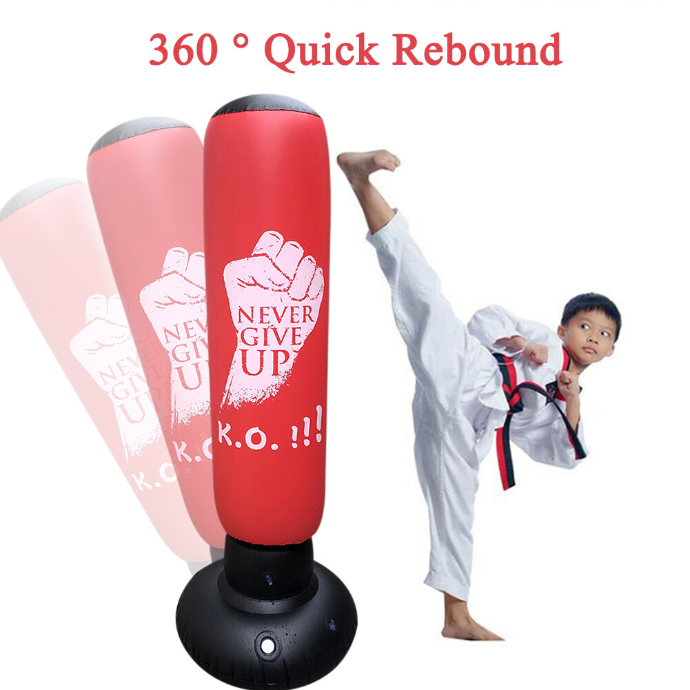 #B Inflatable Punch Fight Boxing Bag Tumbler Child Practice Boxing ...