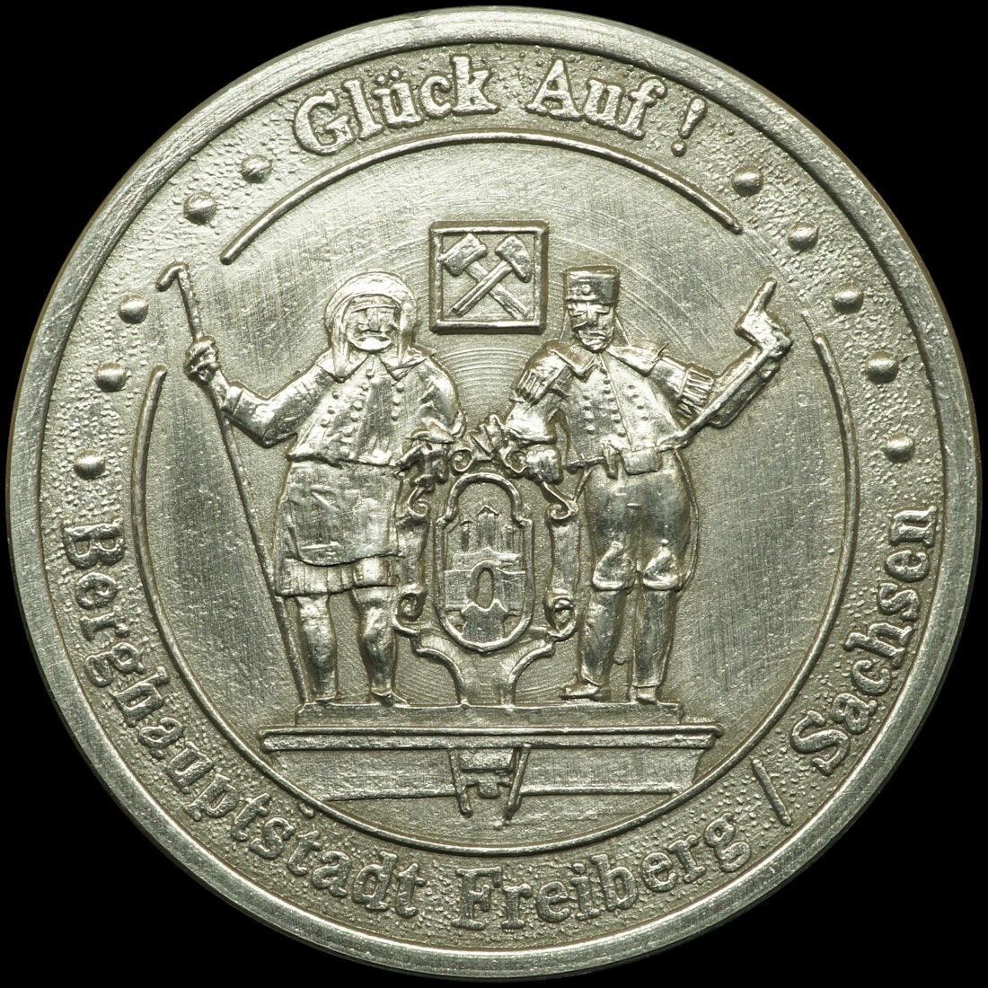 FREIBERG / SACHSEN: Zinn-Medaille 2001. 9. MITTELDEUTSCHES ...