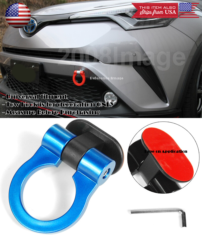 Blue Plastic Tape on Adjustable Angle Racing Decoration Tow Hook Ring ...