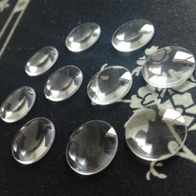 10PC φ16-33.7mm Plastic Double Convex LED Condenser Lens for ...
