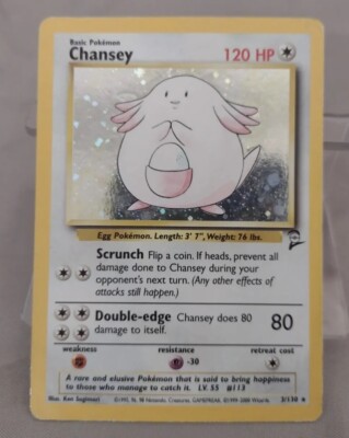 Pokémon TCG Chansey Base Set 2 3/130 Holo Unlimited Holo Rare | eBay