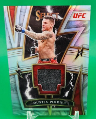 2022 Panini Select UFC Sparks DUSTIN POIRIER Silver Prizm Fighter Worn ...