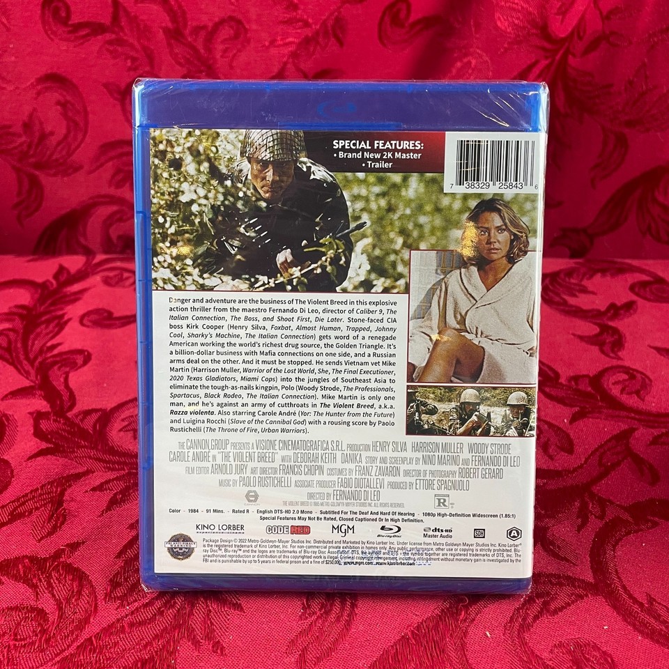 THE VIOLENT BREED (Blu-ray) Kino Lorber, CODE RED, Henry Silva, Woody ...