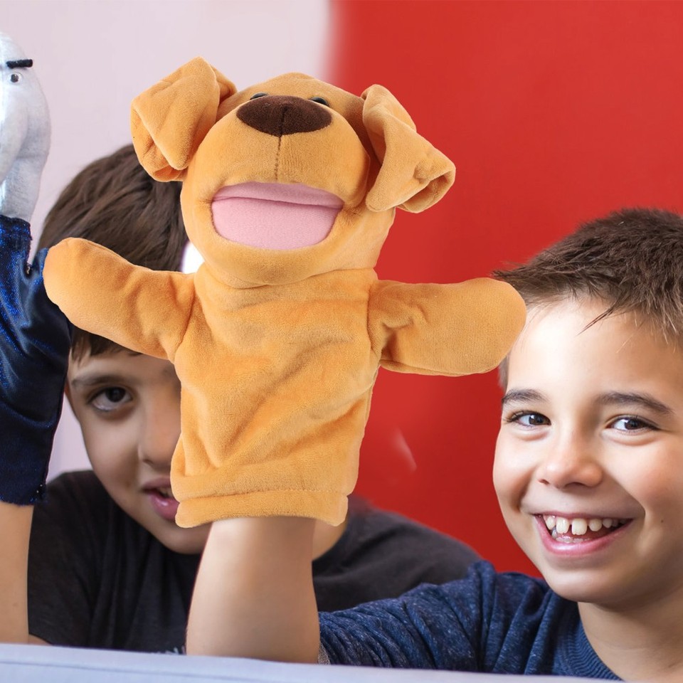 Dog Hand Puppet Educational Hand Puppet Story Telling Decorative Hand ...