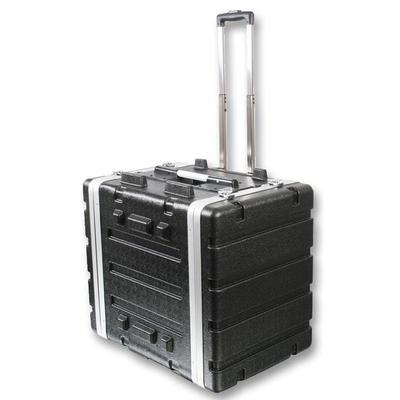 NEW PA DJ 8RU Portable Equipment Rack Mount Storage Case.on wheels.19 ...