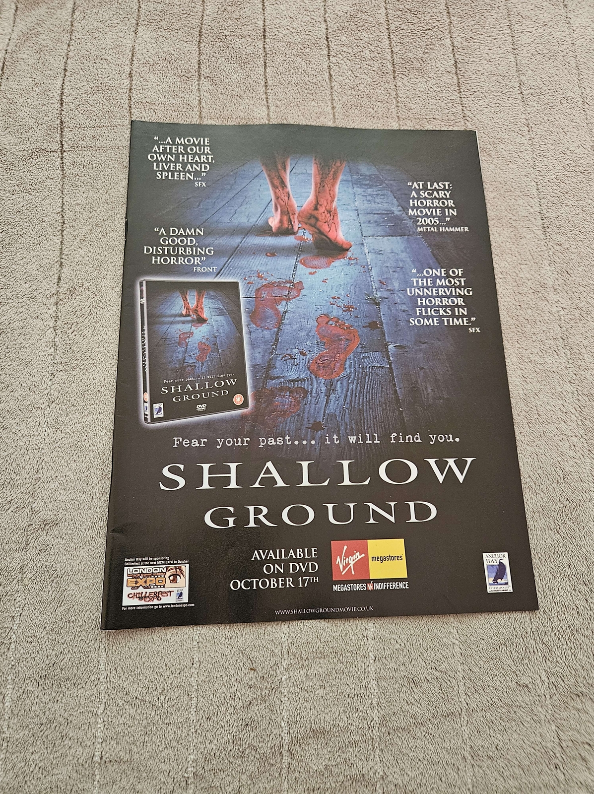 FPOT210 MAGAZINE ADVERT 12X9" SHALLOW GROUND : ON DVD | eBay