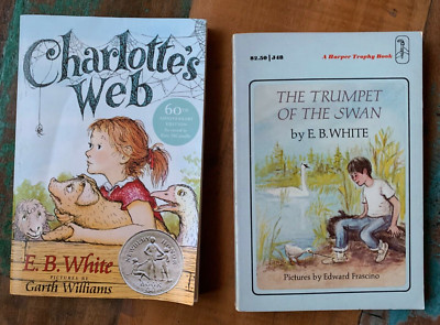 2 Book Lot - Paperbacks E. B. White The Trumpet of the Swan - Charlotte ...