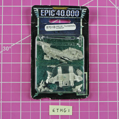 Epic 40K Space Marine Thunderhawk Gunship NIB Metal - Rare OOP ...