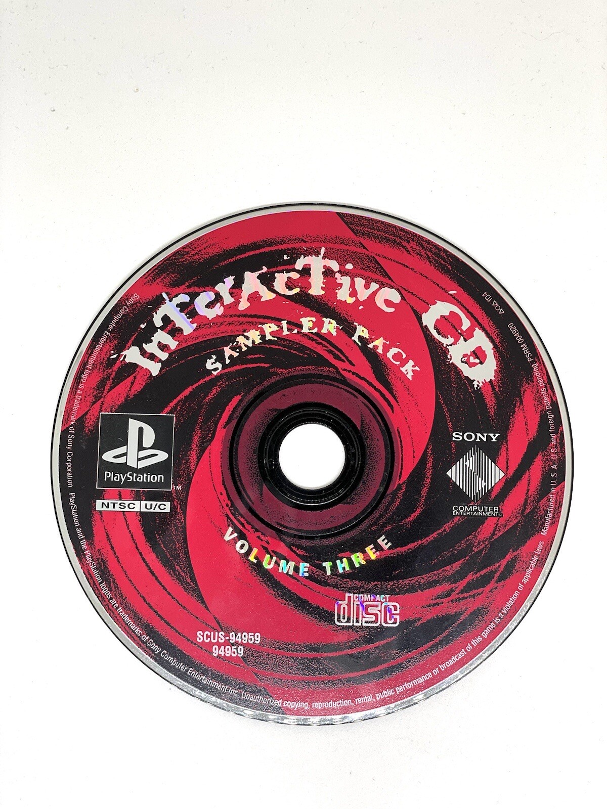 Sony PlayStation Interactive CD Sampler Pack Volume Three 3 PS1 Demo ...