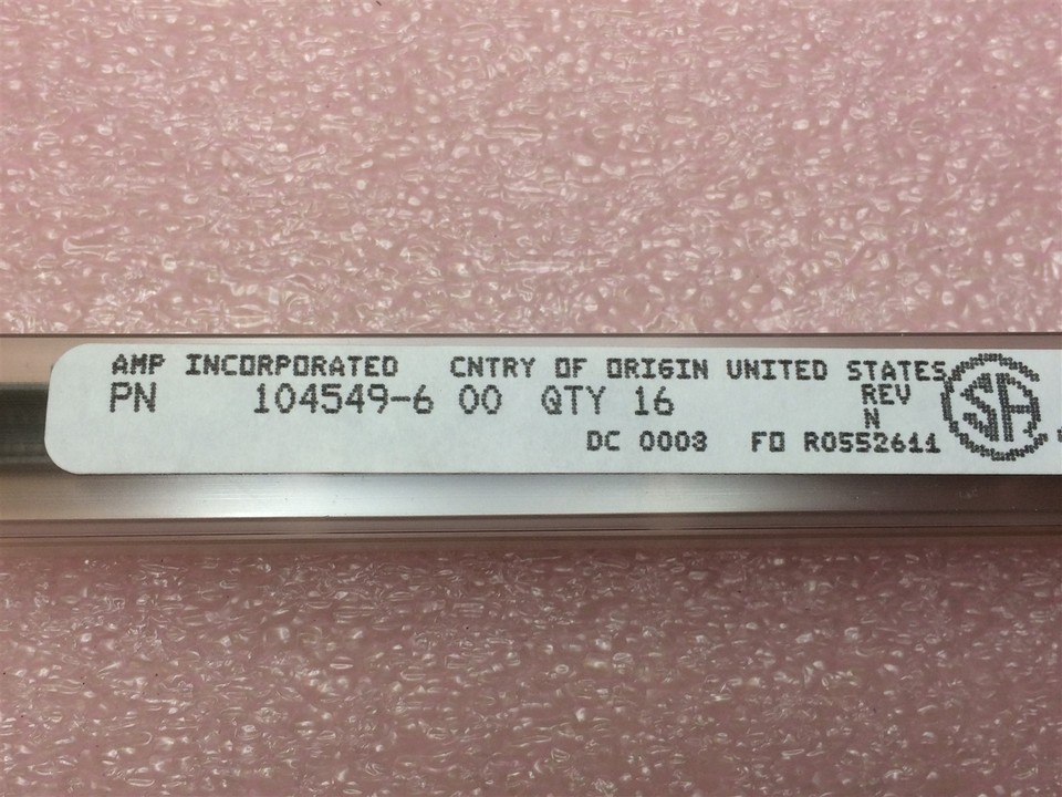 104549-6 AMP CONN HEADER VERT .050 40POS AU 2 PIECES | eBay