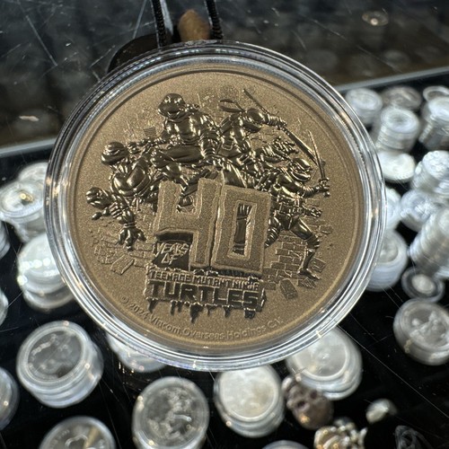 2024 Tuvalu Teenage Mutant Ninja Turtles 40th BU 1 oz Silver Coin in ...