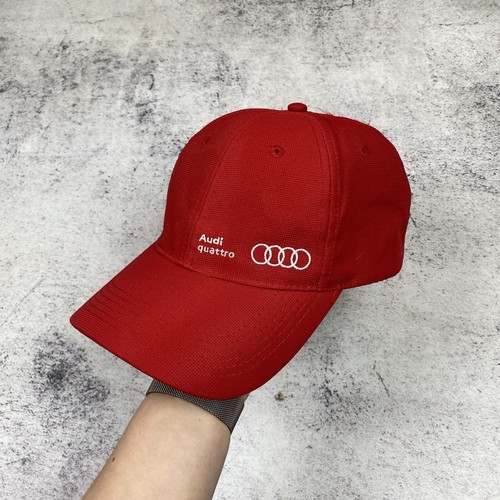 Audi Quattro Embroidered Logo Cap Hat Red | eBay