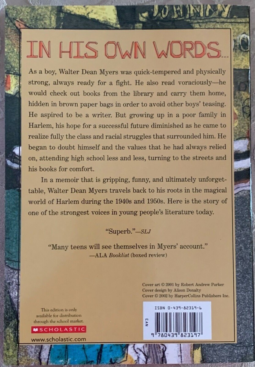 Walter Dean Myers Bad Boy This One Hurt My Feelings. Im Going To