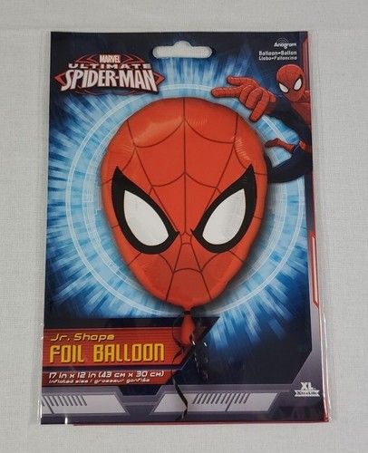 Marvel Ultimate Spider-Man Head - Jr. Shape Foil Balloon Anagram 17"x12 ...