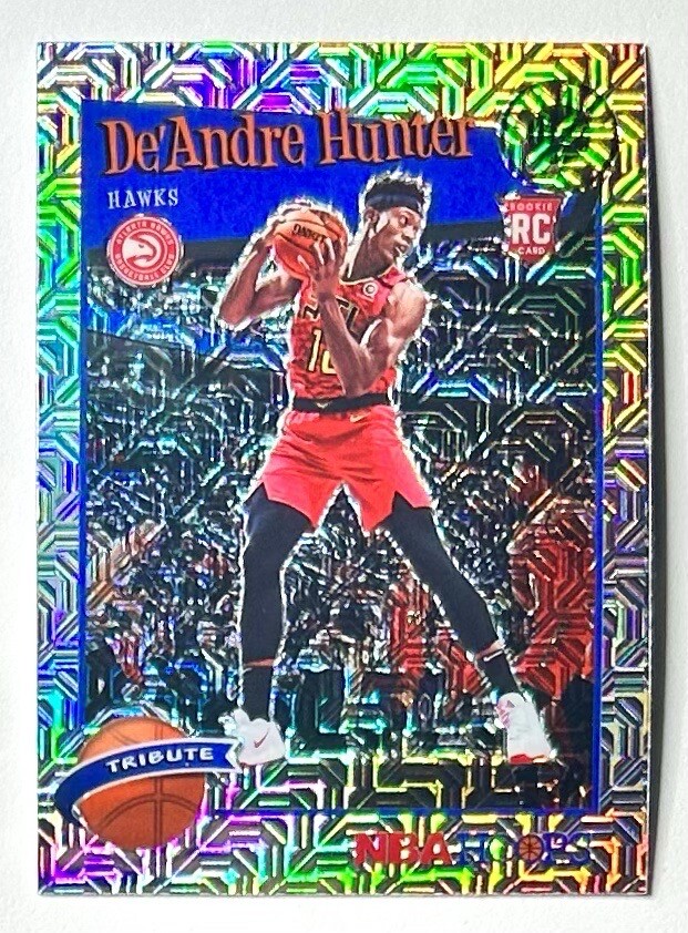2019-20 Hoops Premium DeAndre Hunter Silver Mojo Prizm Rookie SP RC ...