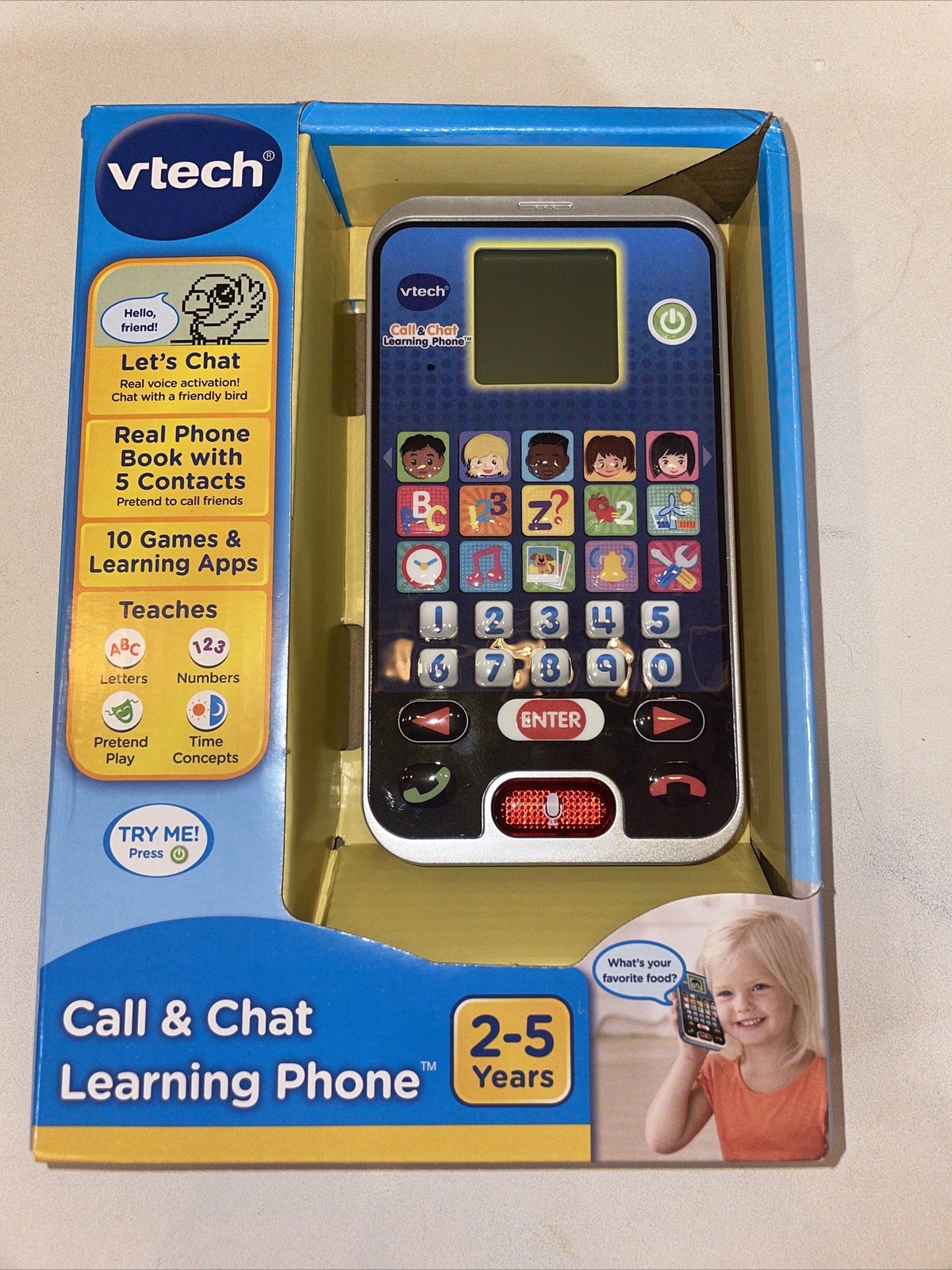 VTech Call and Chat Learning Phone 2-5 Years New | eBay