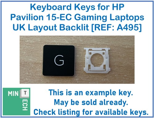 Keyboard Keys for HP Pavilion 15-EC Gaming Laptops UK Layout Backlit ...