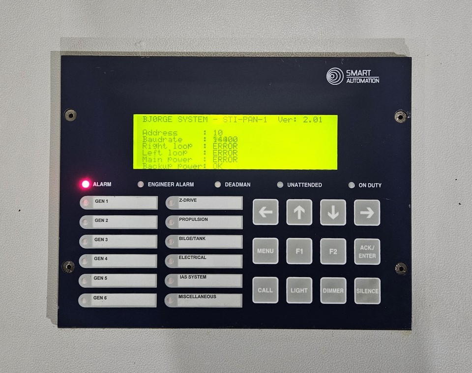 SMART AUTOMATION STI-PAN-1 BJORGE ALARM SYSTEM PANEL STI-COM-1 STI-DI8 ...