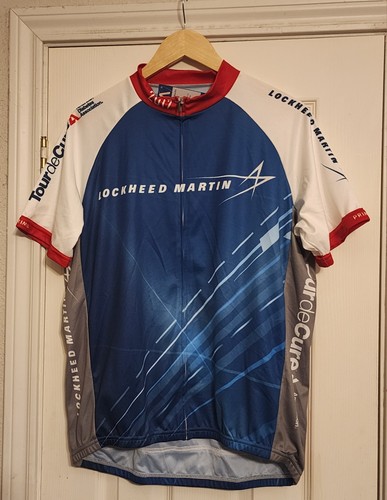 Lockheed Martin Mens Cycling Jersey XL Tour de Cure 2017 Primal Wear 1/ ...