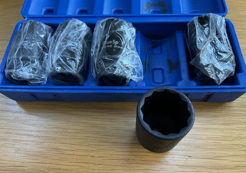 Blue Spot Tools 5 Pce 1/2” Metric CR-MO Impact Hub Socket Set 12pt 30 ...