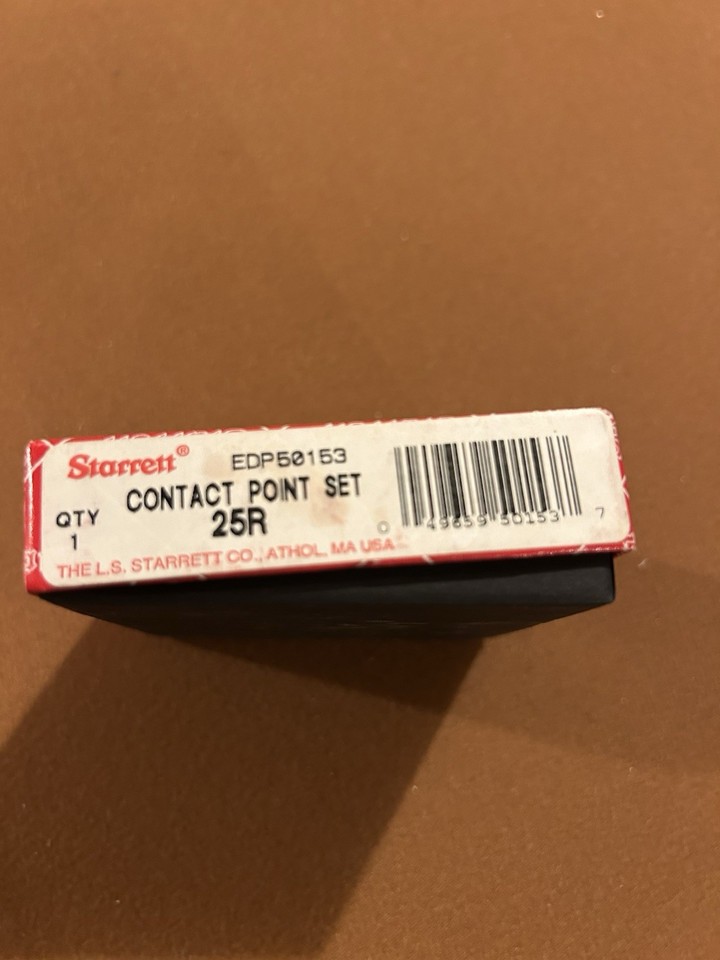 Starrett No. 25R Dial Indicator Contact Point Set , MINT | eBay