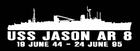 USS JASON AR 8 Silhouette Decal U S Navy USN Military | eBay