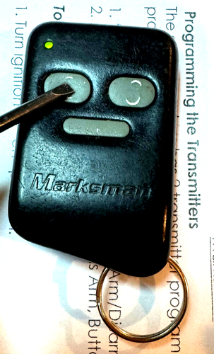 Marksman M3 Keyless fob remote alarm control M3RF-3 starter transmitter ...