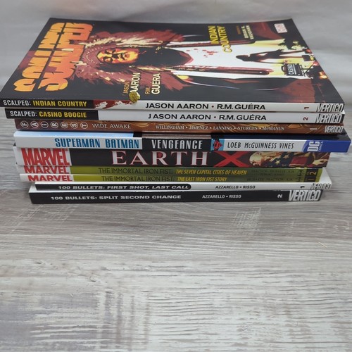Lot Of 8 Modern Comic Books Superman Batman Marvel 100 Bullets Bundle ...