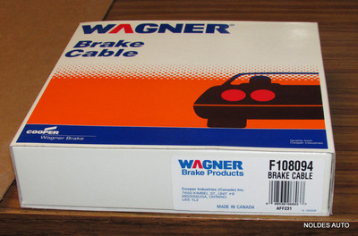 BRAND NEW Wagner F108094 Parking Brake Cable INTERMEDIATE (JESS619 ...