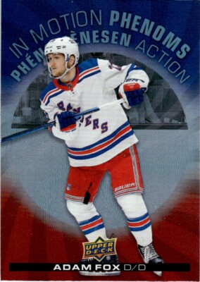 2023-24 Upper Deck Tim Hortons In Motion Phenoms Adam Fox New York ...