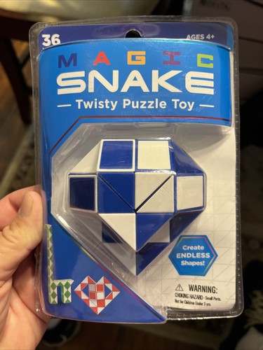 MAGIC SNAKE Twisty 3D Puzzle or Fidget~NEW in Package~BLUE | eBay