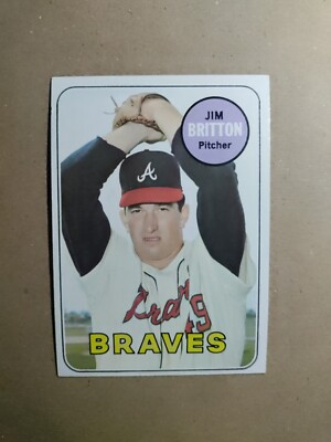1969 TOPPS JIM BRITTON #154 ATLANTA BRAVES ex read description | eBay