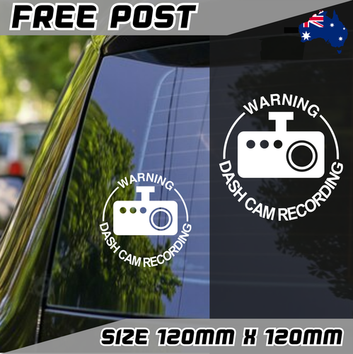 Dash Cam Sticker Decal Car Window Onboard Camera Recording Dashcam ...